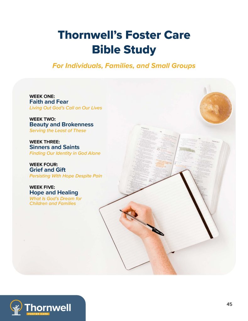 Thornwell Foster Care Bible Study | Week Five: Hope and Healing ...