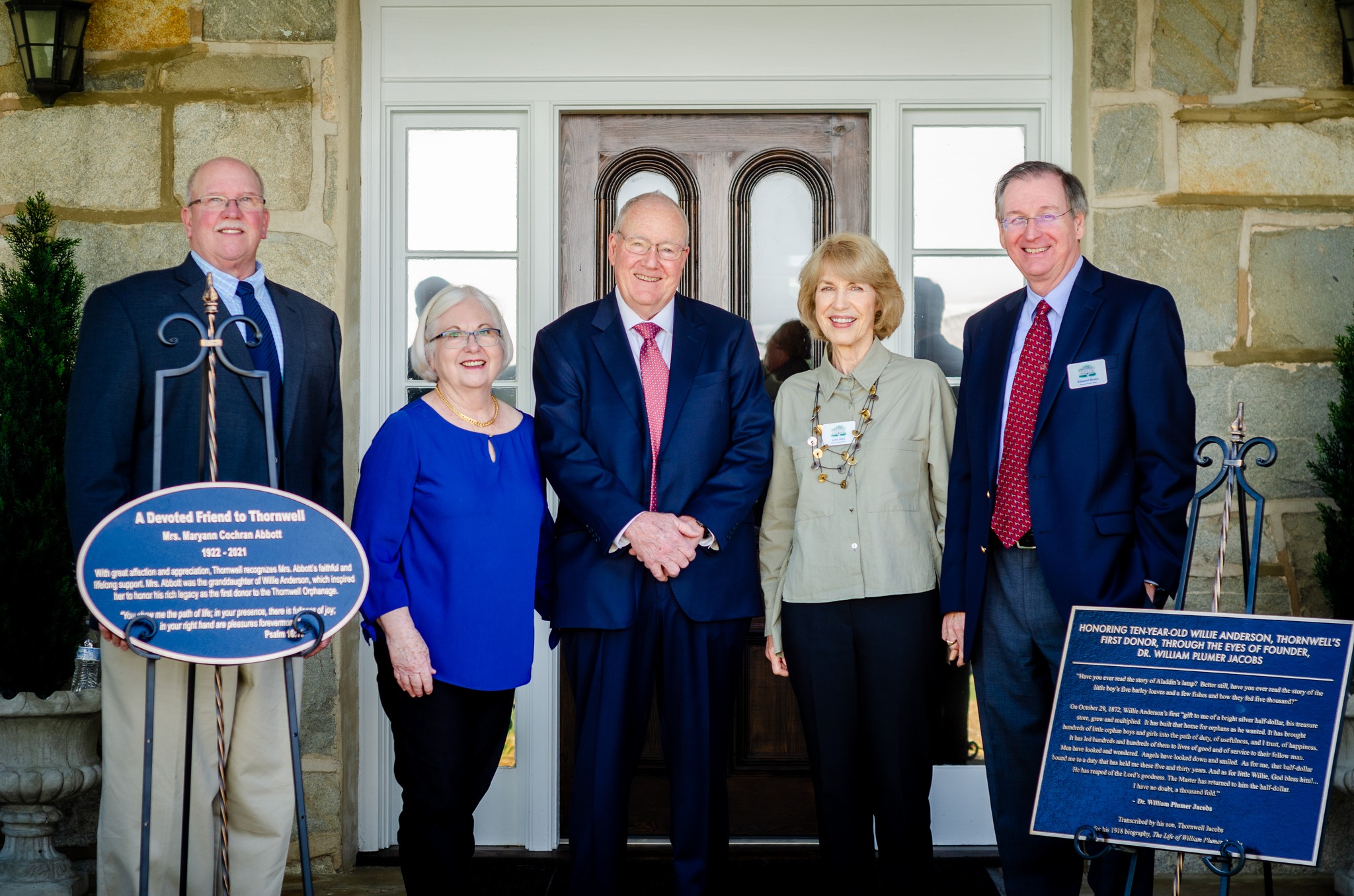 Thornwell Celebrates the Dedication of the Home of Peace Welcome Center ...